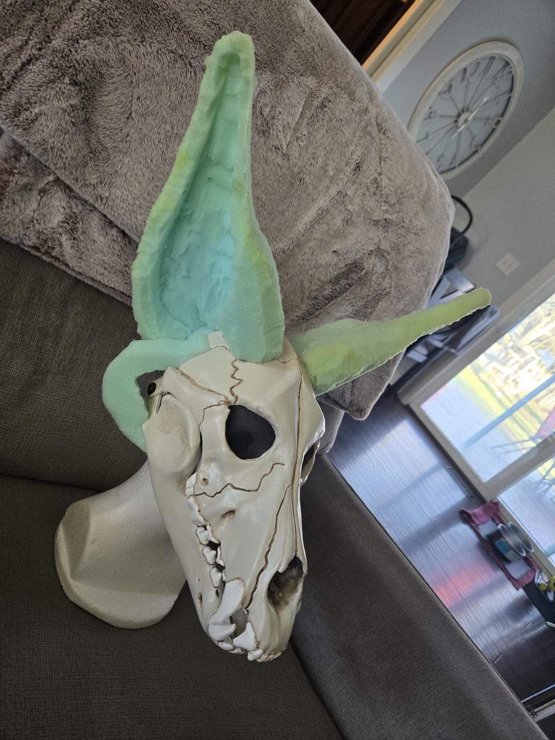 Wolf Skull Moving Jaw Mask Unfinished - Etsy