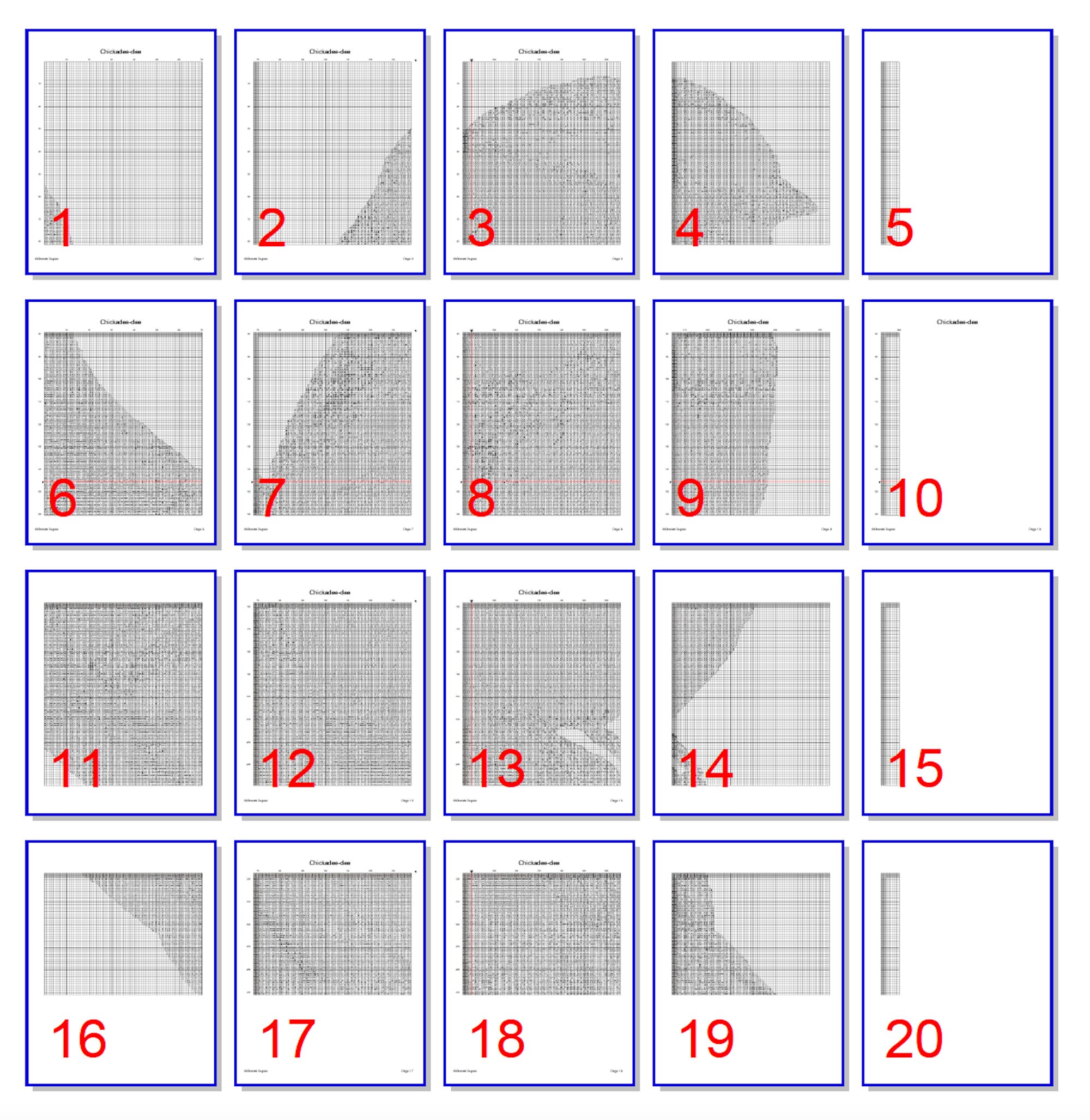 Cross Stitch Pattern PDF Chickadee Bird Original Art Printable Instant ...