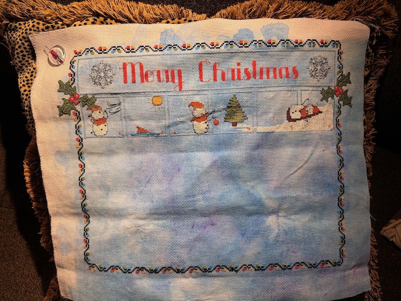 Frosty the Snowman Advent Calendar Cross Stitch / Embroidery Pattern ...