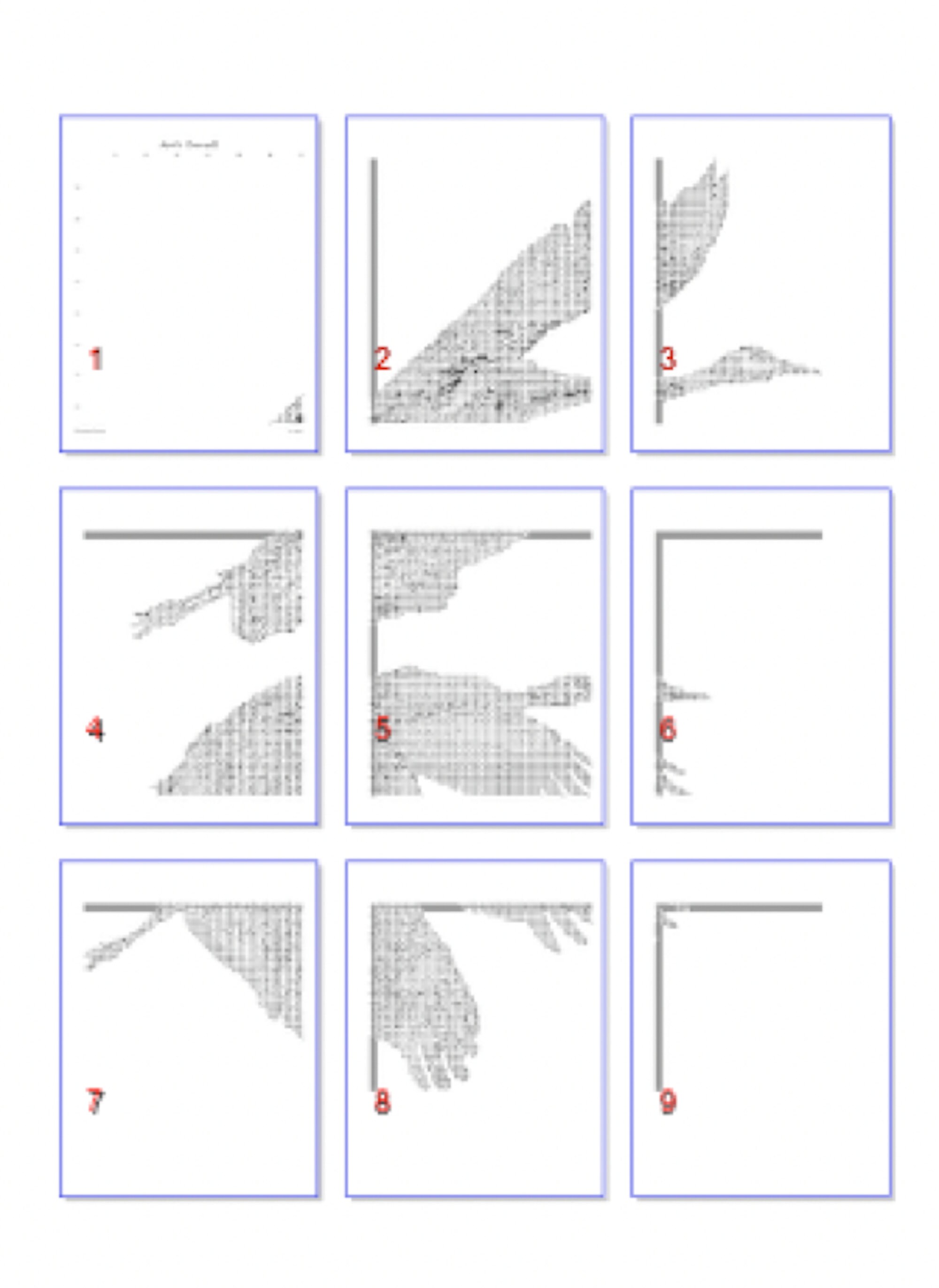 Cross Stitch Pattern PDF Sandhill Cranes Original Art Printable Instant ...