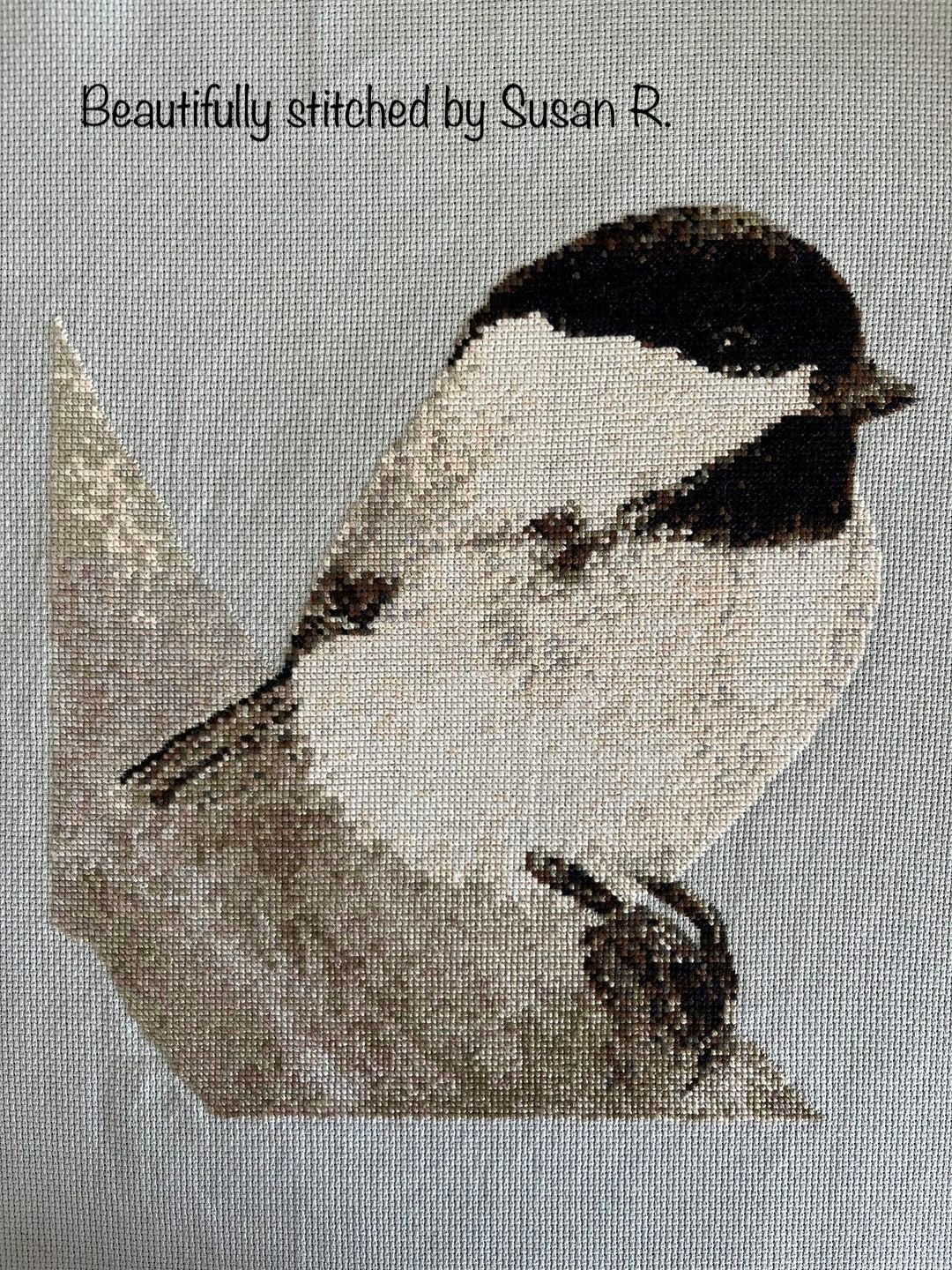 Cross Stitch Pattern PDF - Chickadee Bird - Original Art - Printable ...