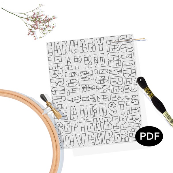 Temperature Tree Cross Stitch - Etsy