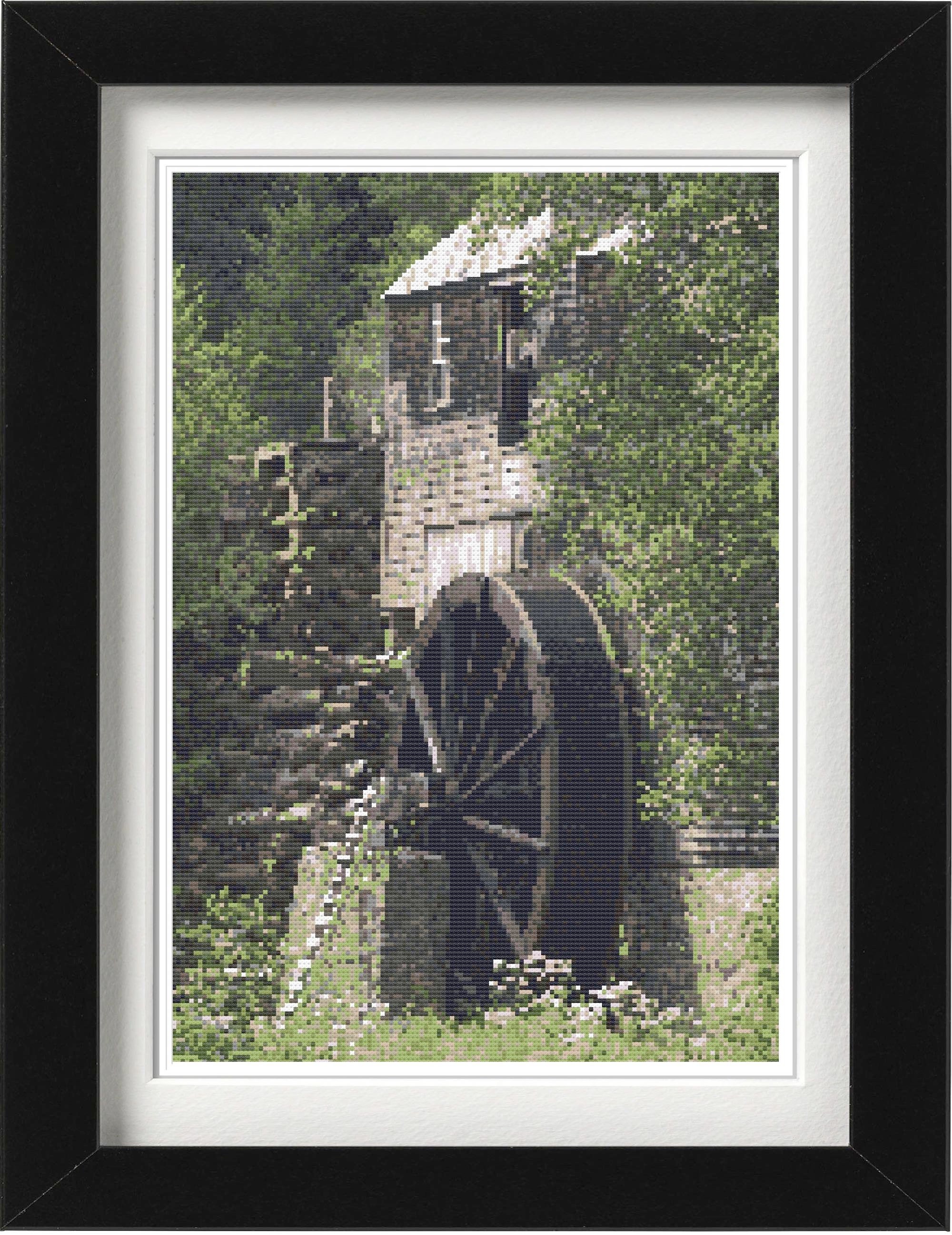 Cross Stitch Pattern PDF Old Water Mill Landscape Original - Etsy