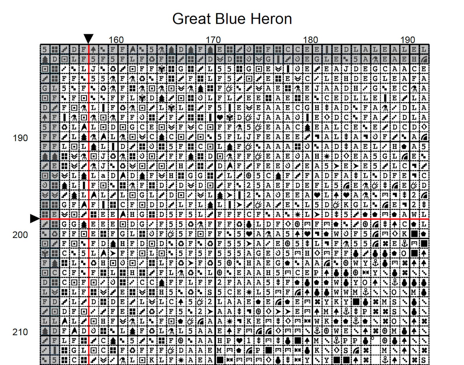Cross Stitch Pattern PDF Great Blue Heron Original Art | Etsy