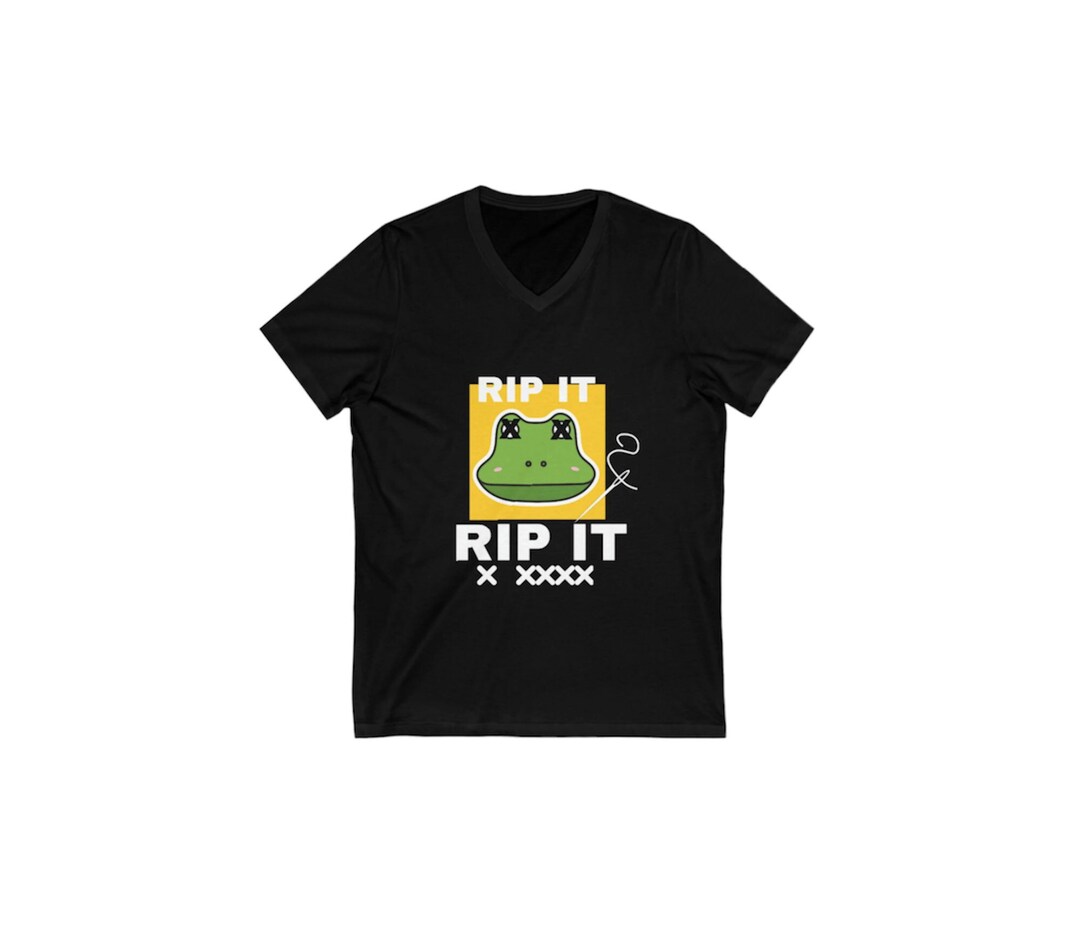 Rip It Rip It Good Luck Charm V-neck Shirt Against Frogging for Cross ...