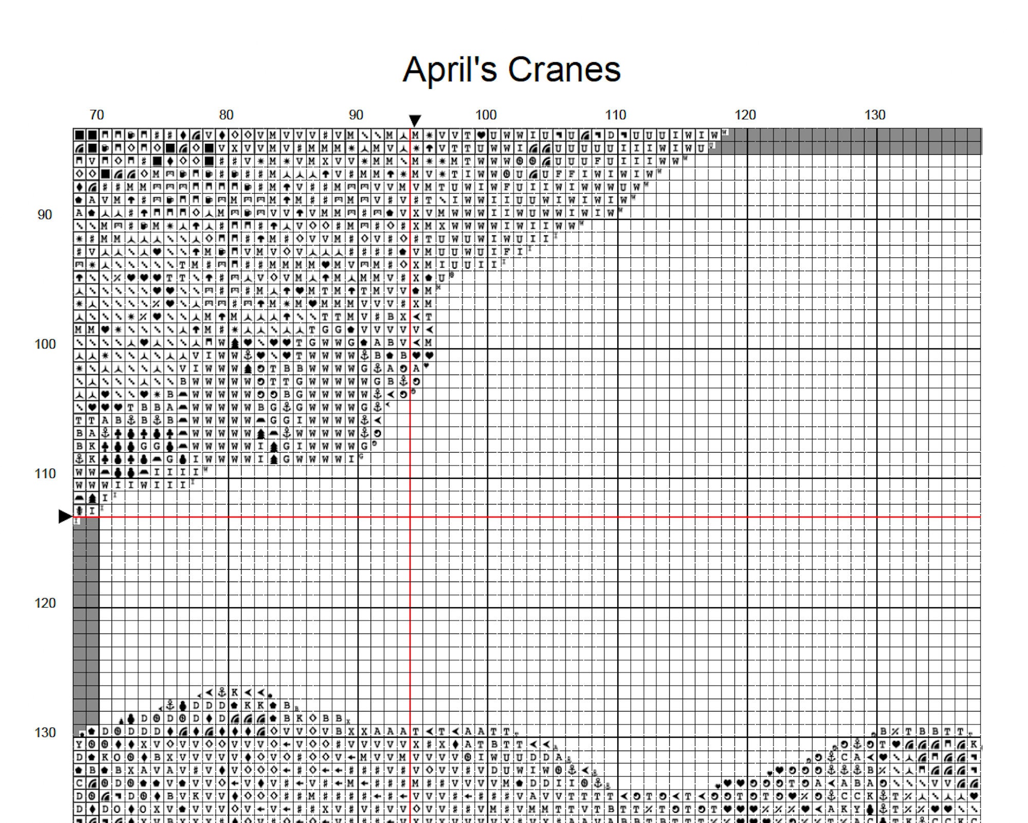 Cross Stitch Pattern PDF Sandhill Cranes Original Art Printable Instant ...