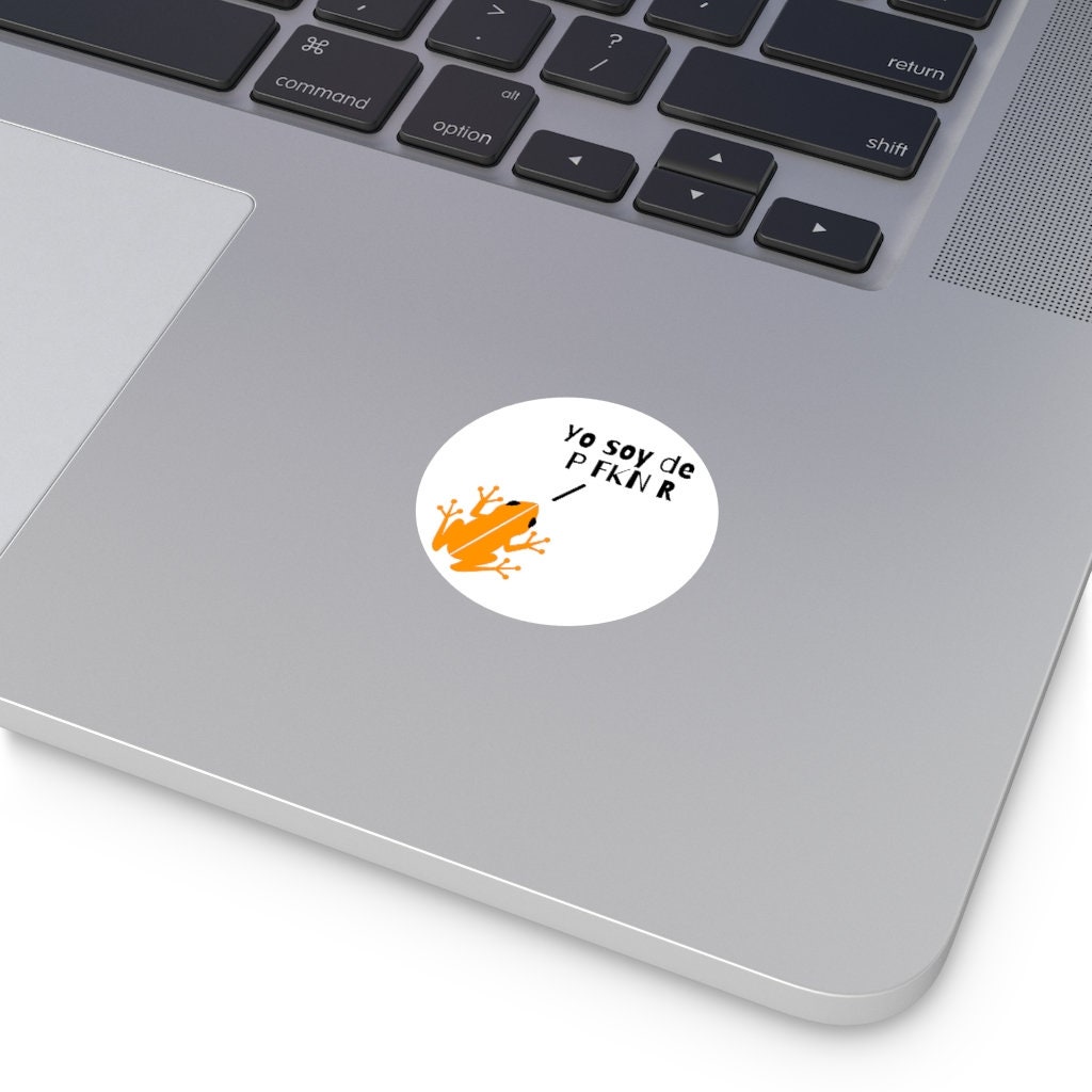 De P FKN R Coqui Simple Round Vinyl Stickers - Etsy España