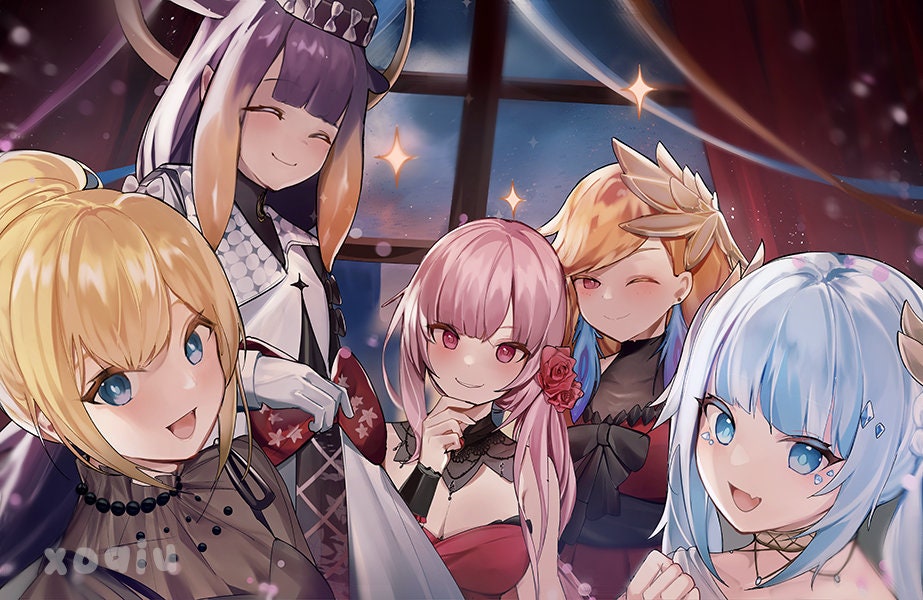 Holomyth hololive 11x17 Poster Print - Etsy