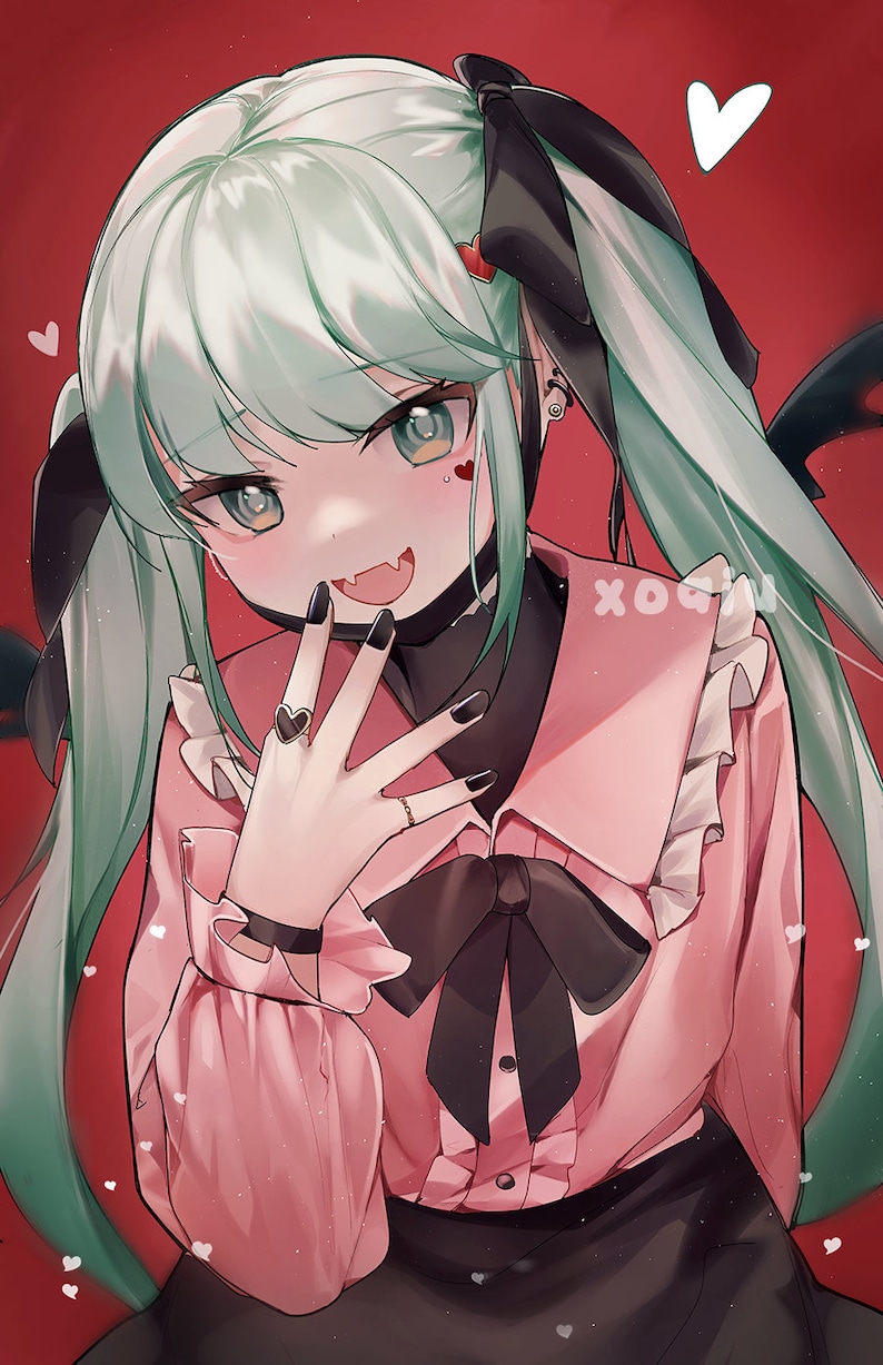 Vampire Miku vocaloid 11x17 Poster Print - Etsy