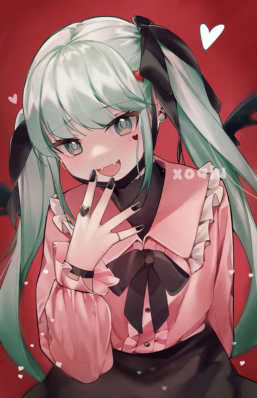 Vampire Miku Vocaloid 11x17 Poster Print Etsy