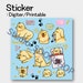 Dori Stickers, Cute Puppy, Sweet Dog Character, Digital Sticker, Decor ...