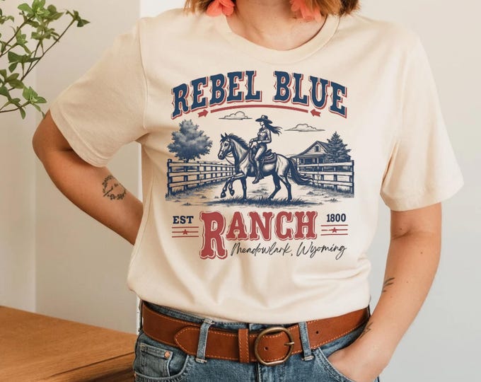 Rebel Blue Ranch Devil's Boot Kiss-cut Stickers | Vintage Cowboy Decor ...
