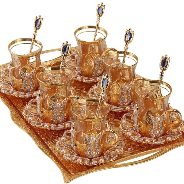 Turkish Tea Set - Etsy