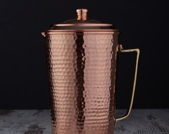 Solid Unlined Copper Water Moscow Mule Pitcher Jug, 70 Fl Oz. - Etsy