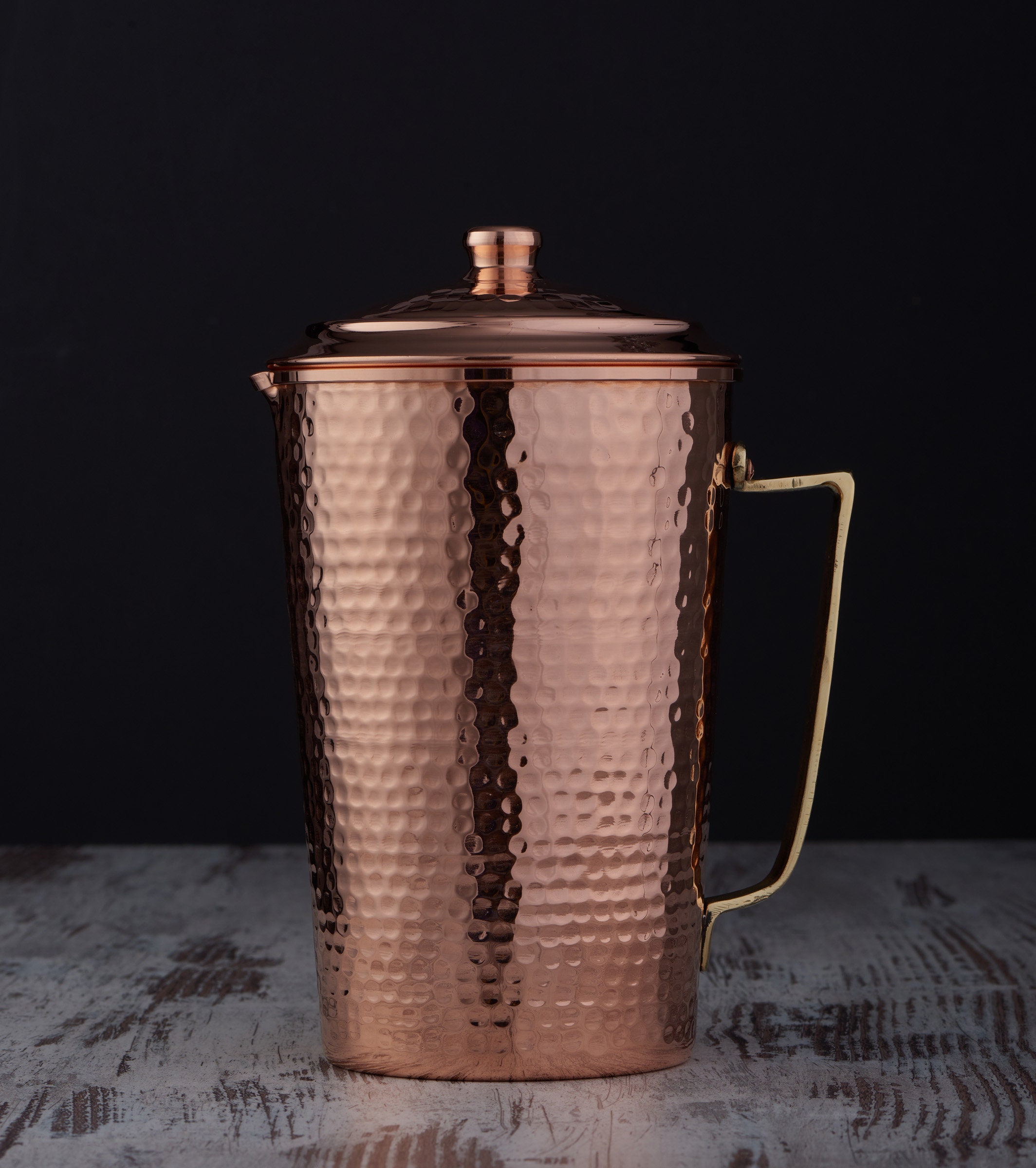 Solid Unlined Copper Water Moscow Mule Pitcher Jug 70 fl Oz. | Etsy