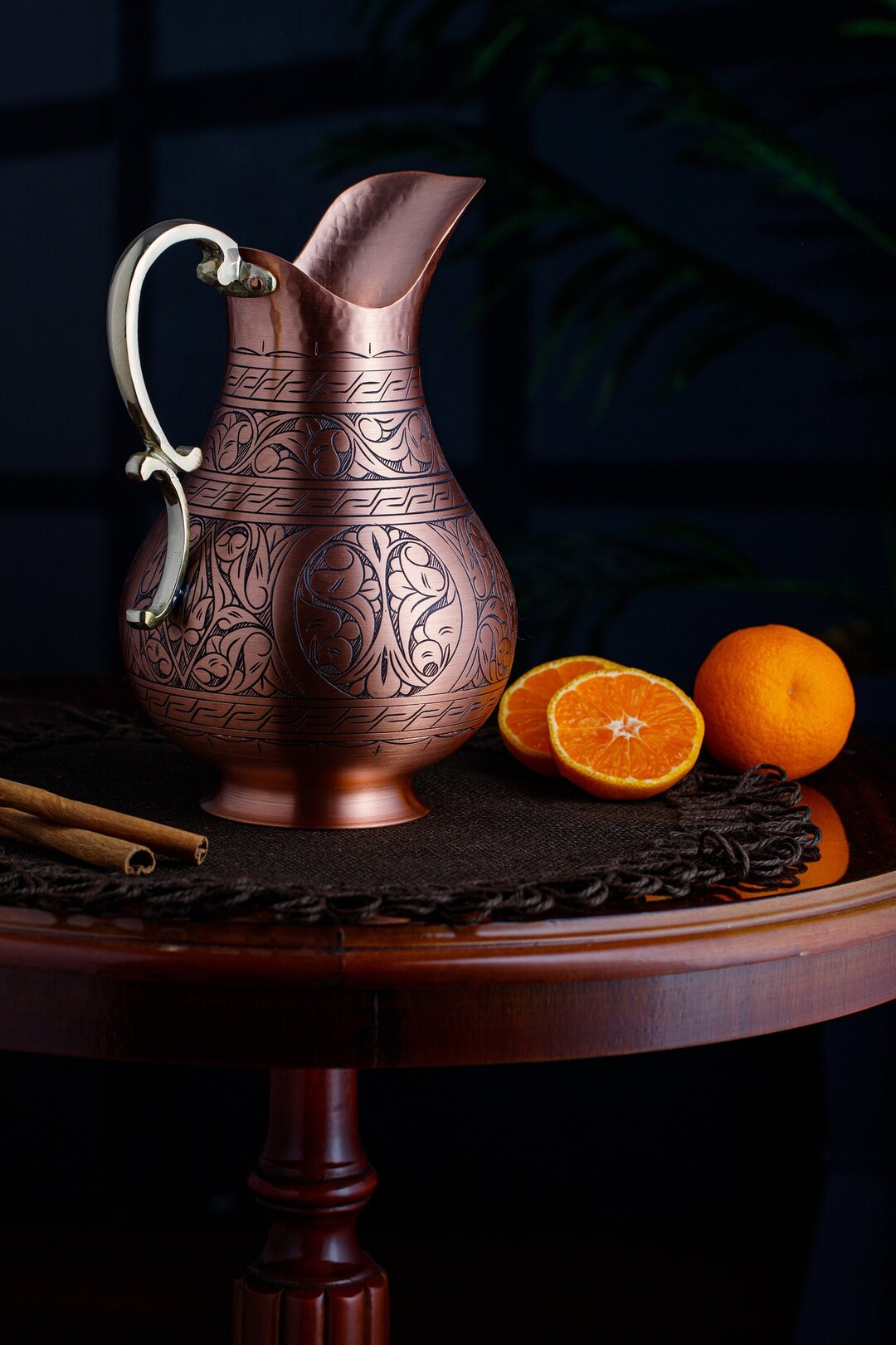 Solid Unlined Copper Water Moscow Mule Pitcher Jug, 70 Fl Oz. - Etsy