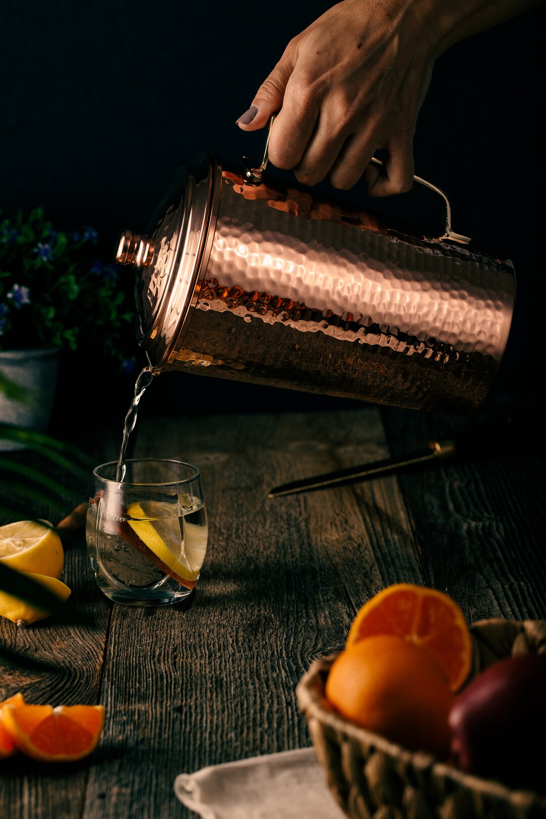 Solid Unlined Copper Water Moscow Mule Pitcher Jug, 70 Fl Oz. - Etsy
