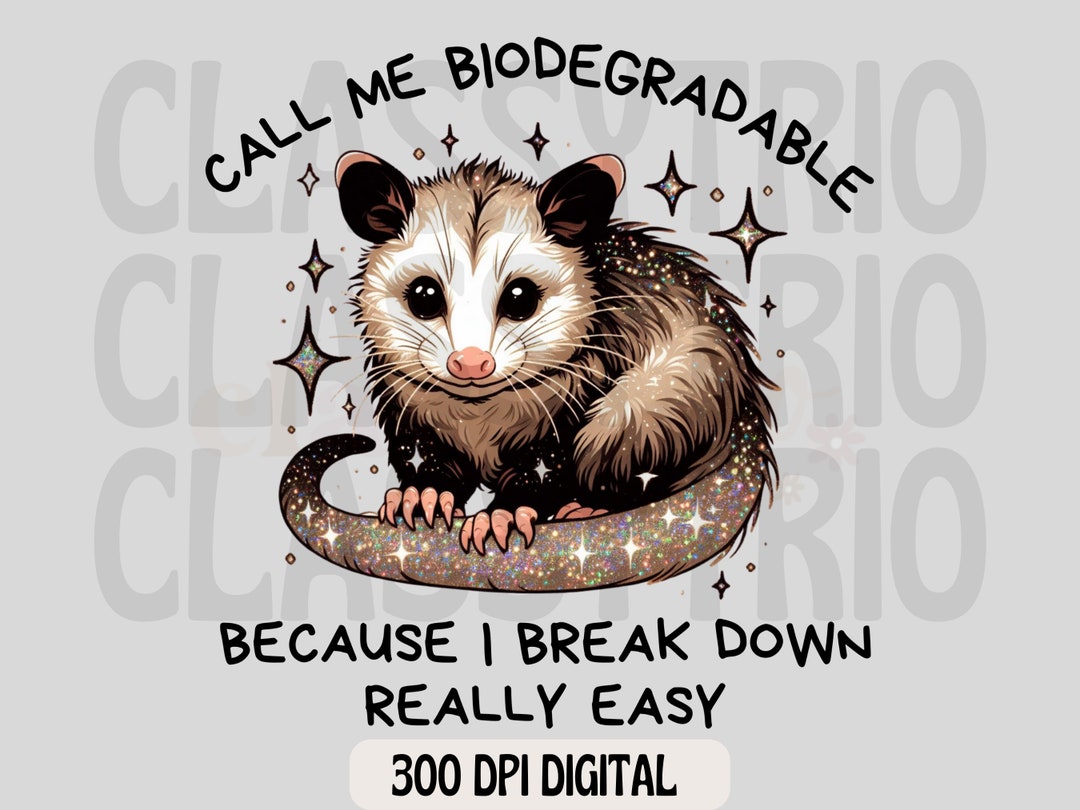 Possum Funny | Digital Design | PNG | Sublimation | Quote | Faux ...