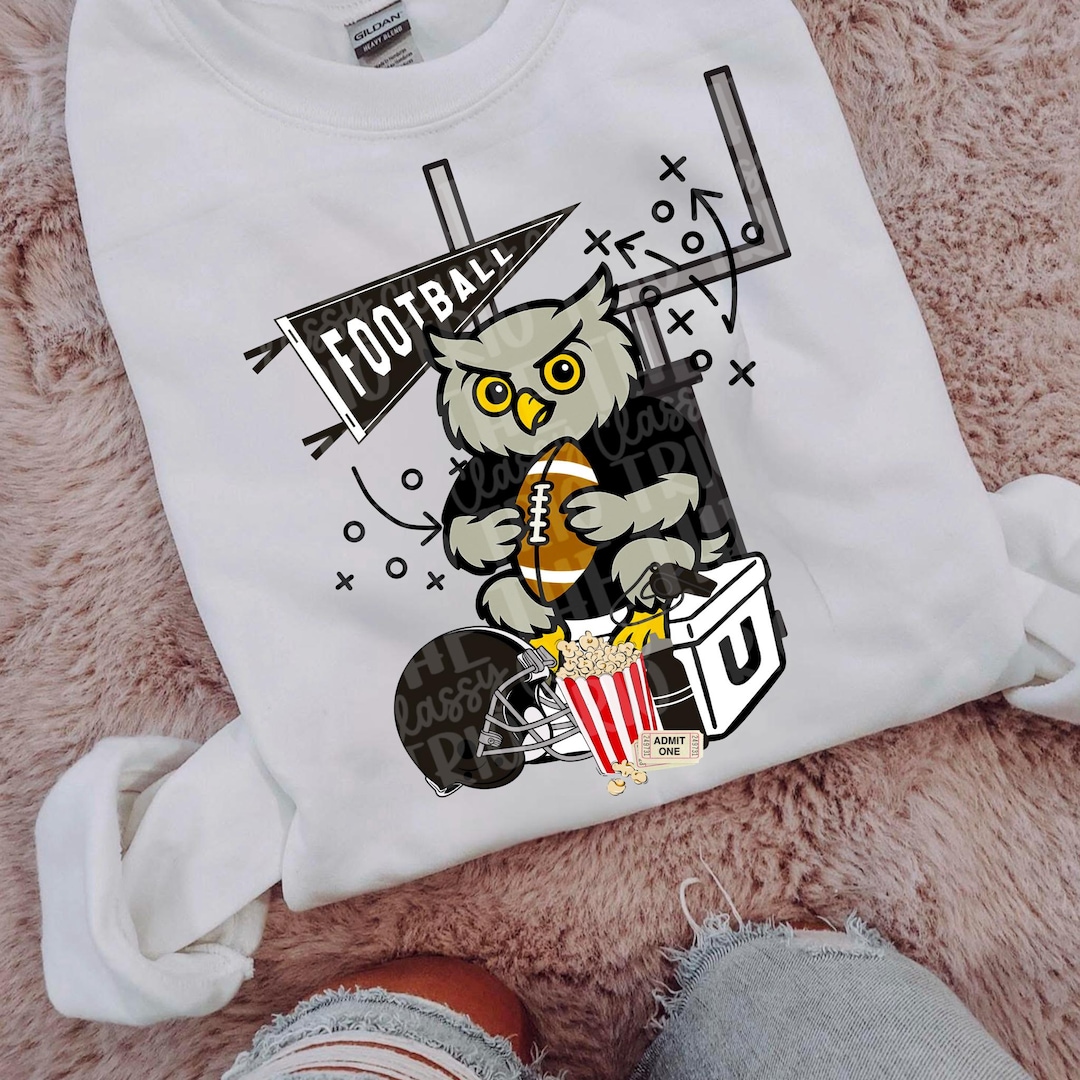 Football Owl Mascot PNG | School Spirit Shirt Design (digital Design ...
