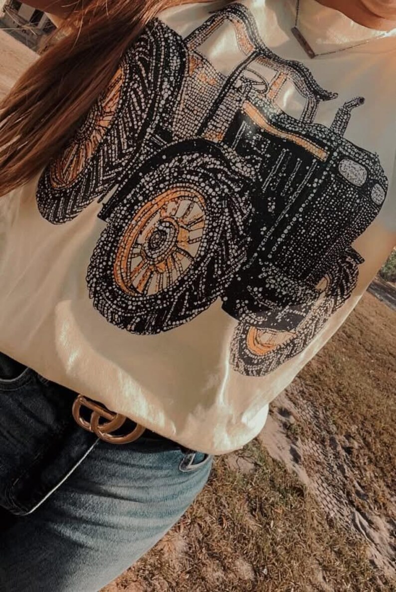 Faux Rhinestone Tractor | Digital Design | PNG | Sublimation ...