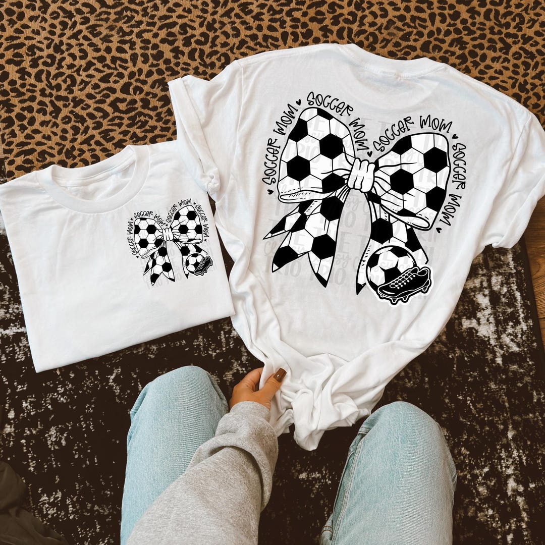 Soccer Mom Coquette Bow PNG | Sports Shirt Design (digital Design) - Etsy