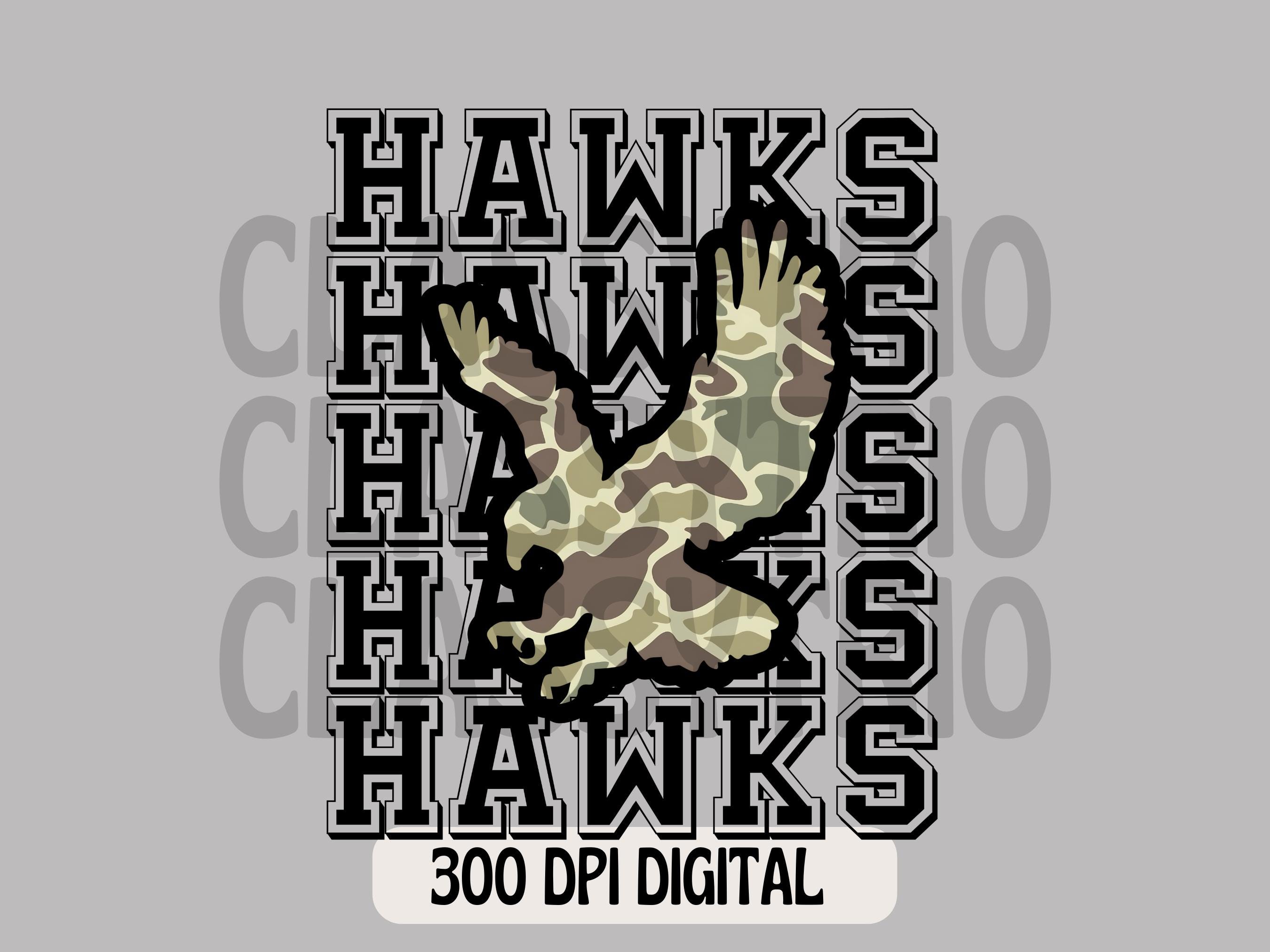 Camo Hawks Mascot Design | PNG Sublimation (digital Download) - Etsy