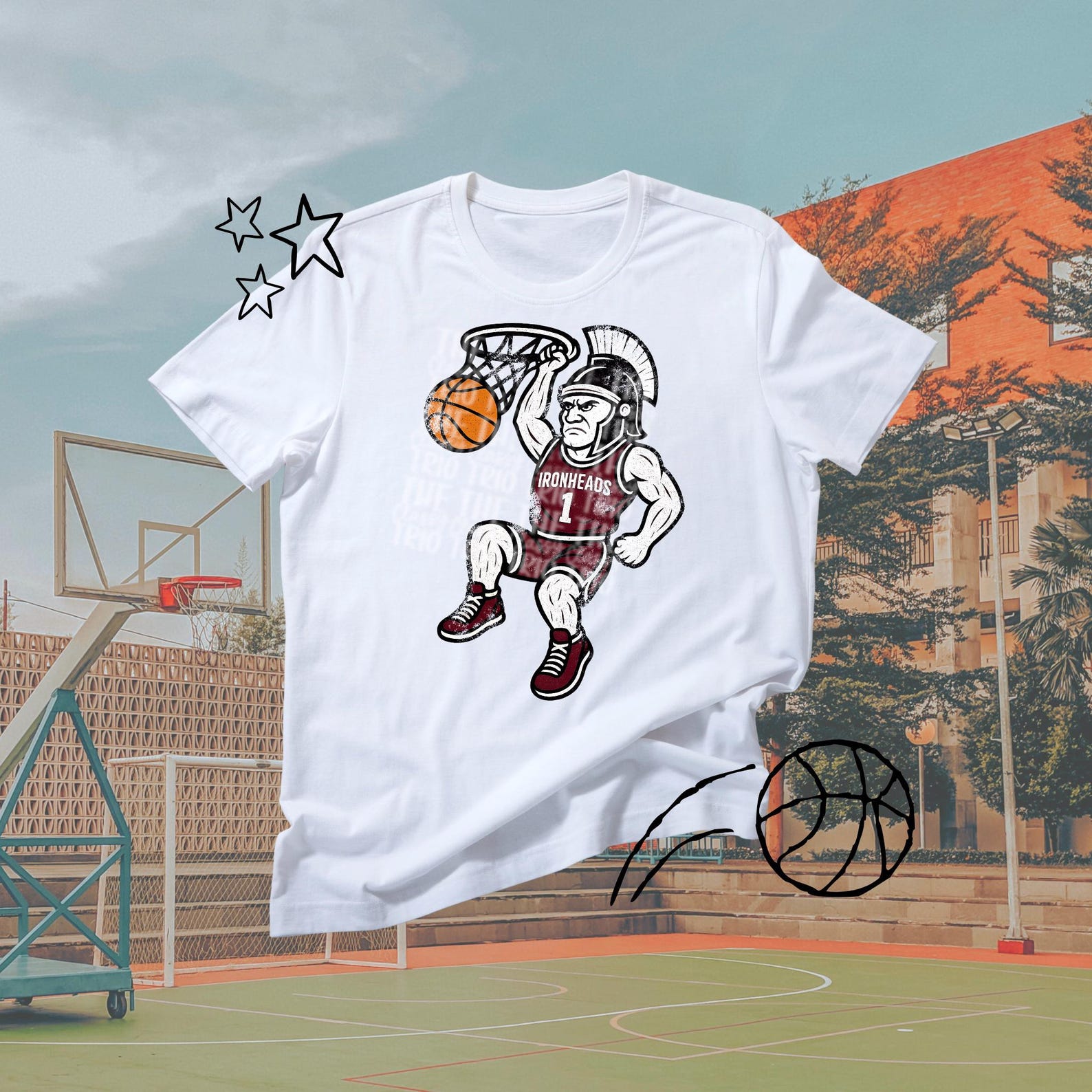 Iron Head Basketball Grudge | Digital Design | PNG | Original Designer ...