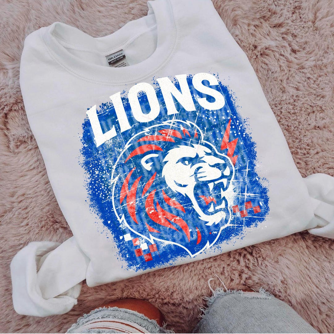 Lions Grudge Design | Retro School Mascot PNG (digital Download) - Etsy
