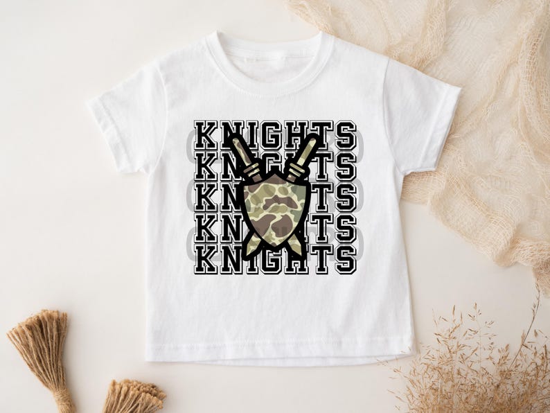 Camo Knights Mascot Design | PNG, Sublimation (digital Download) - Etsy