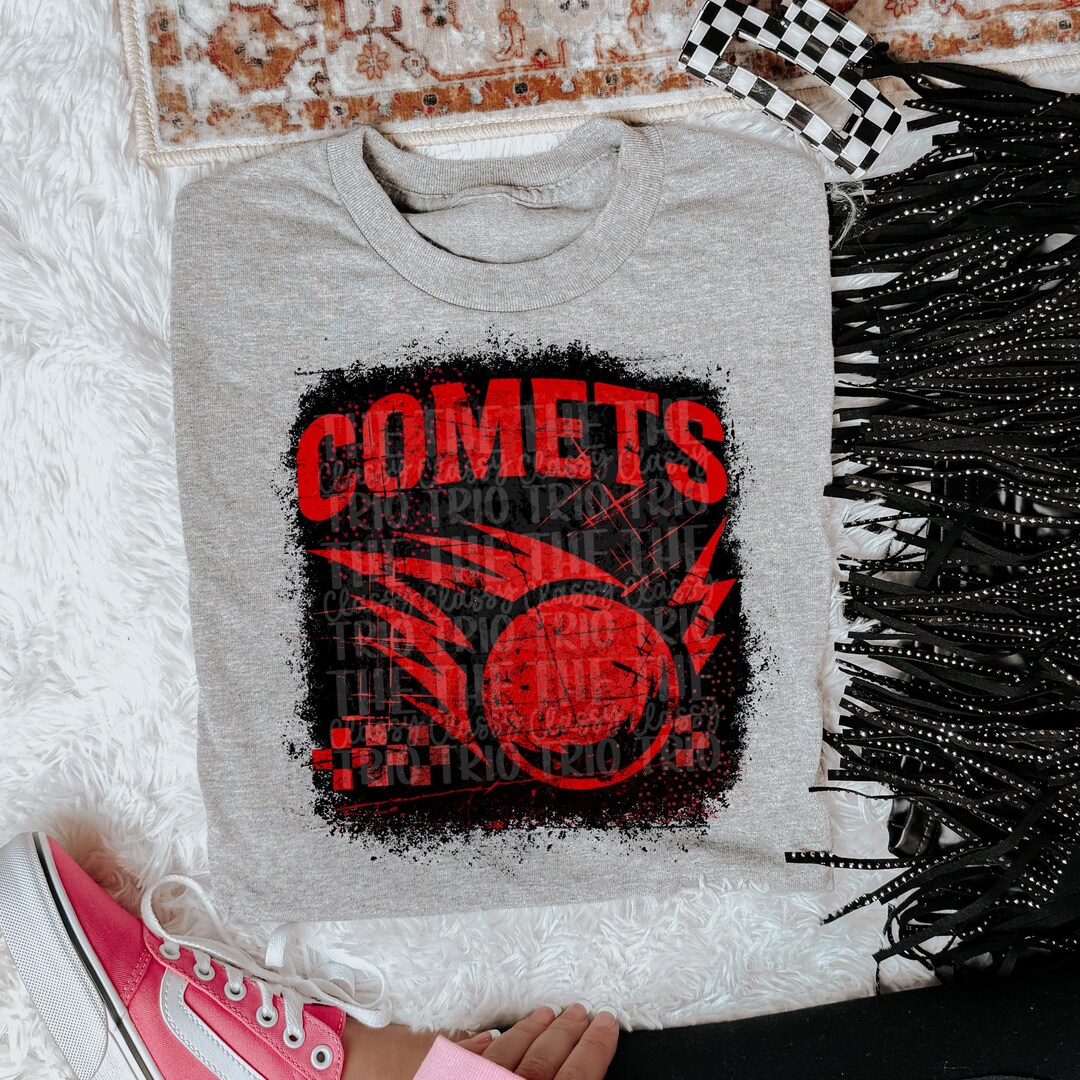 Comets Mascot Design | Retro Chalk Art PNG (digital Download) - Etsy