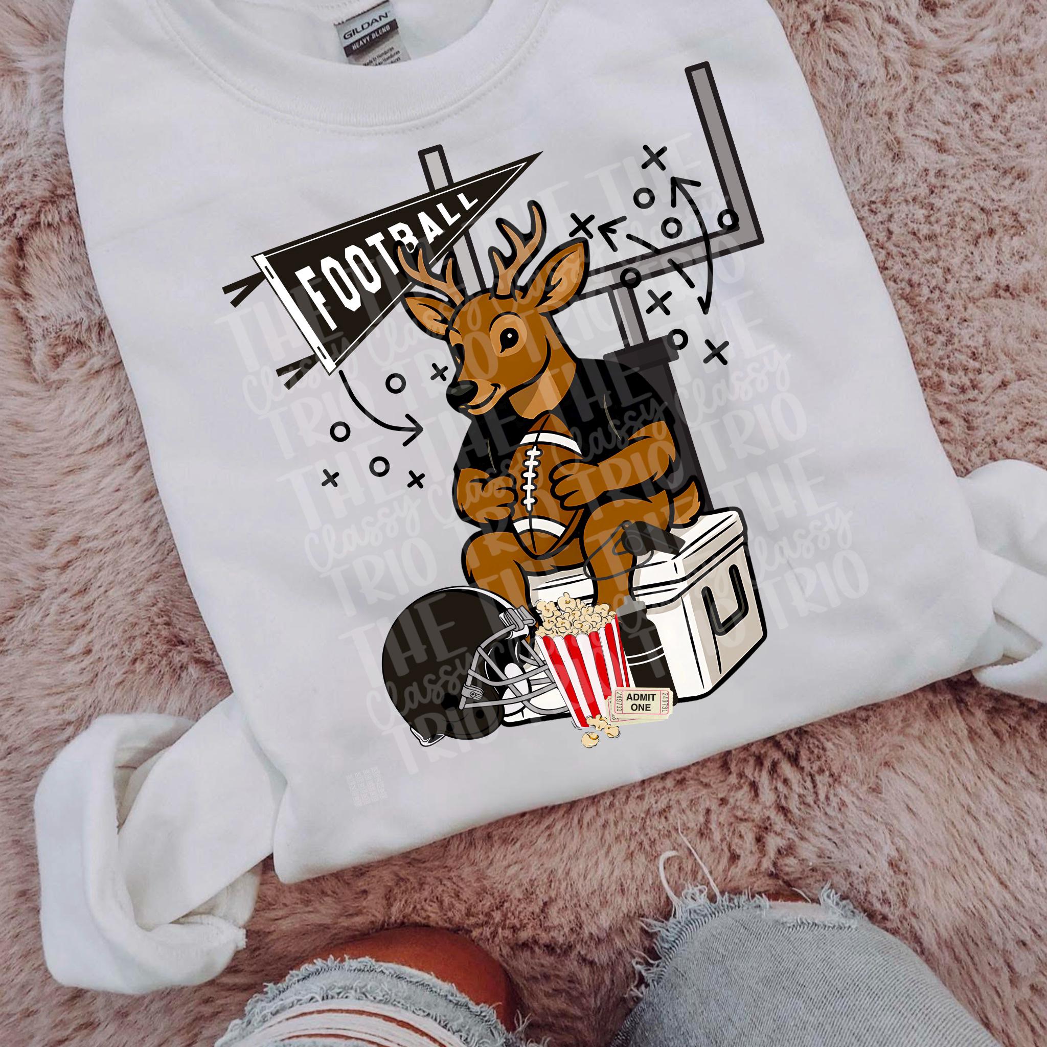 Deer Football Team Mascot Design | School Spirit PNG (digital Design ...