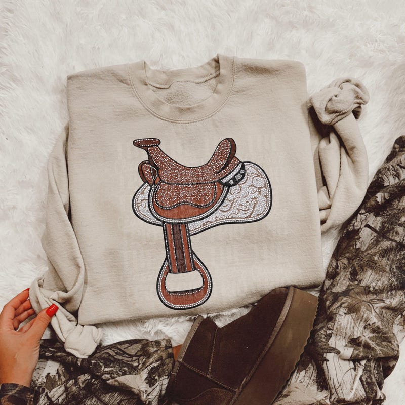 Rhinestone Western Saddle - Etsy