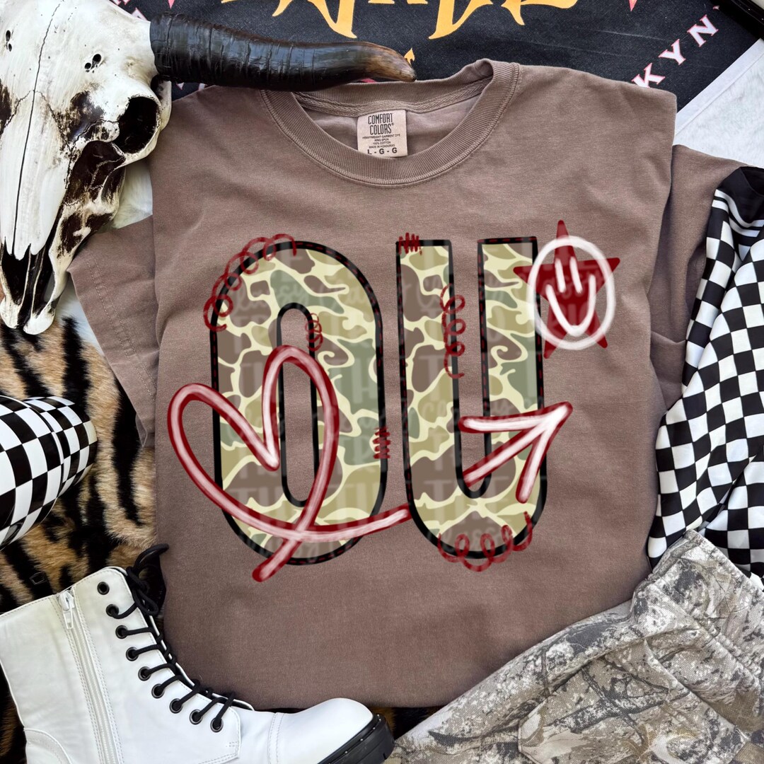 Oklahoma Camo State Doodle: Digital PNG Design (digital Download) - Etsy