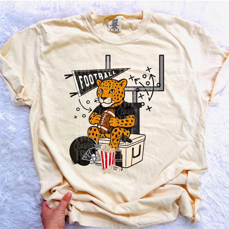 Leopard Mascot Football Team Doodle | PNG Sublimation (digital Design ...