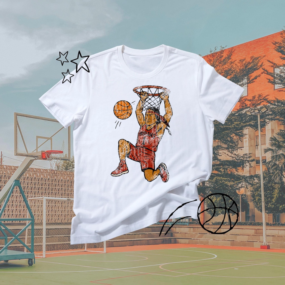 Indians Basketball Grudge Design: Vintage Chalk Mascot (PNG Digital ...