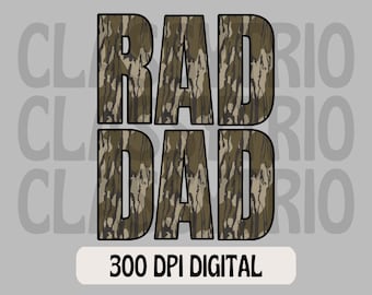 Rad Dad Old Camo PNG Hunting Country Sublimation DTF - Etsy
