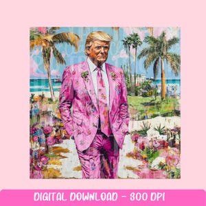 Preppy Trump Florida | Digital Design | PNG | Sublimation | Pastels ...