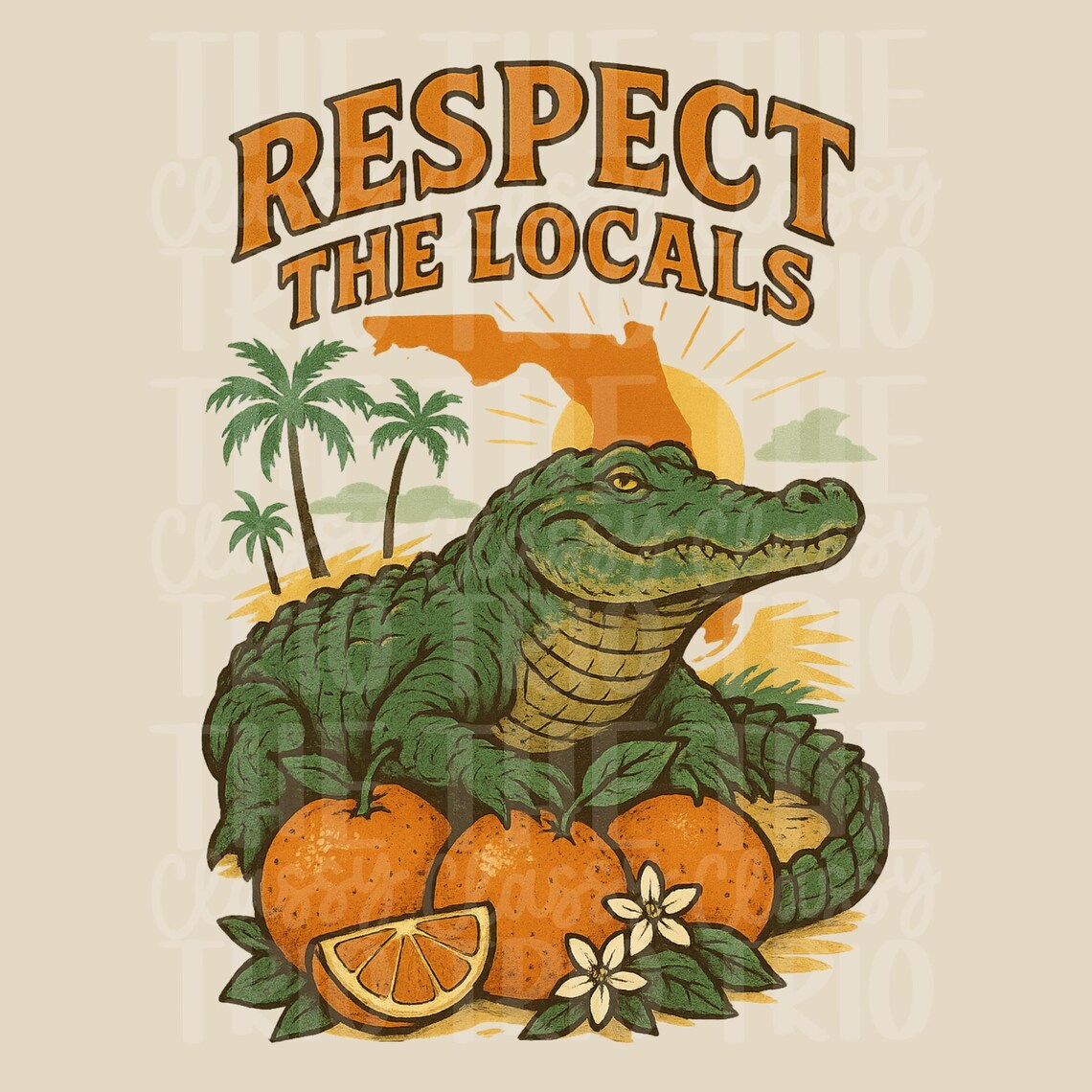 Florida T-shirt Design | Respect the Locals PNG (digital Download) - Etsy