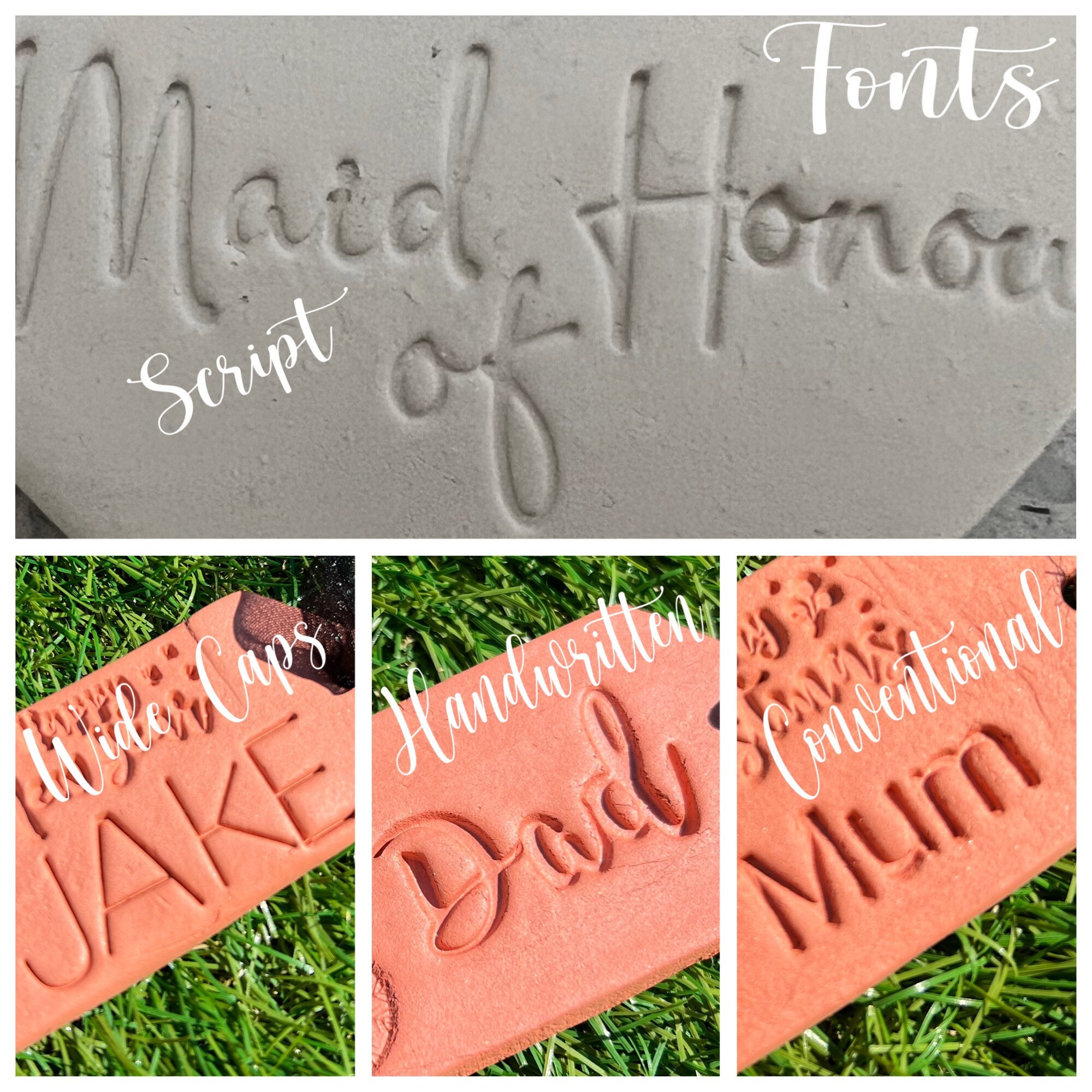 Christmas Clay Place Cards Place Cards Reusable Placement - Etsy