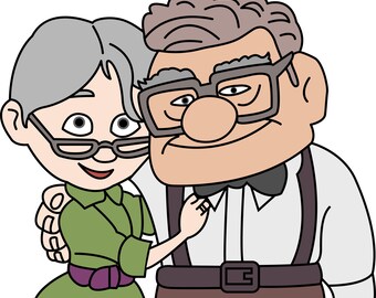 Ellie and Carl Svg PNG Up Movie SVG Bundle Valentine's | Etsy