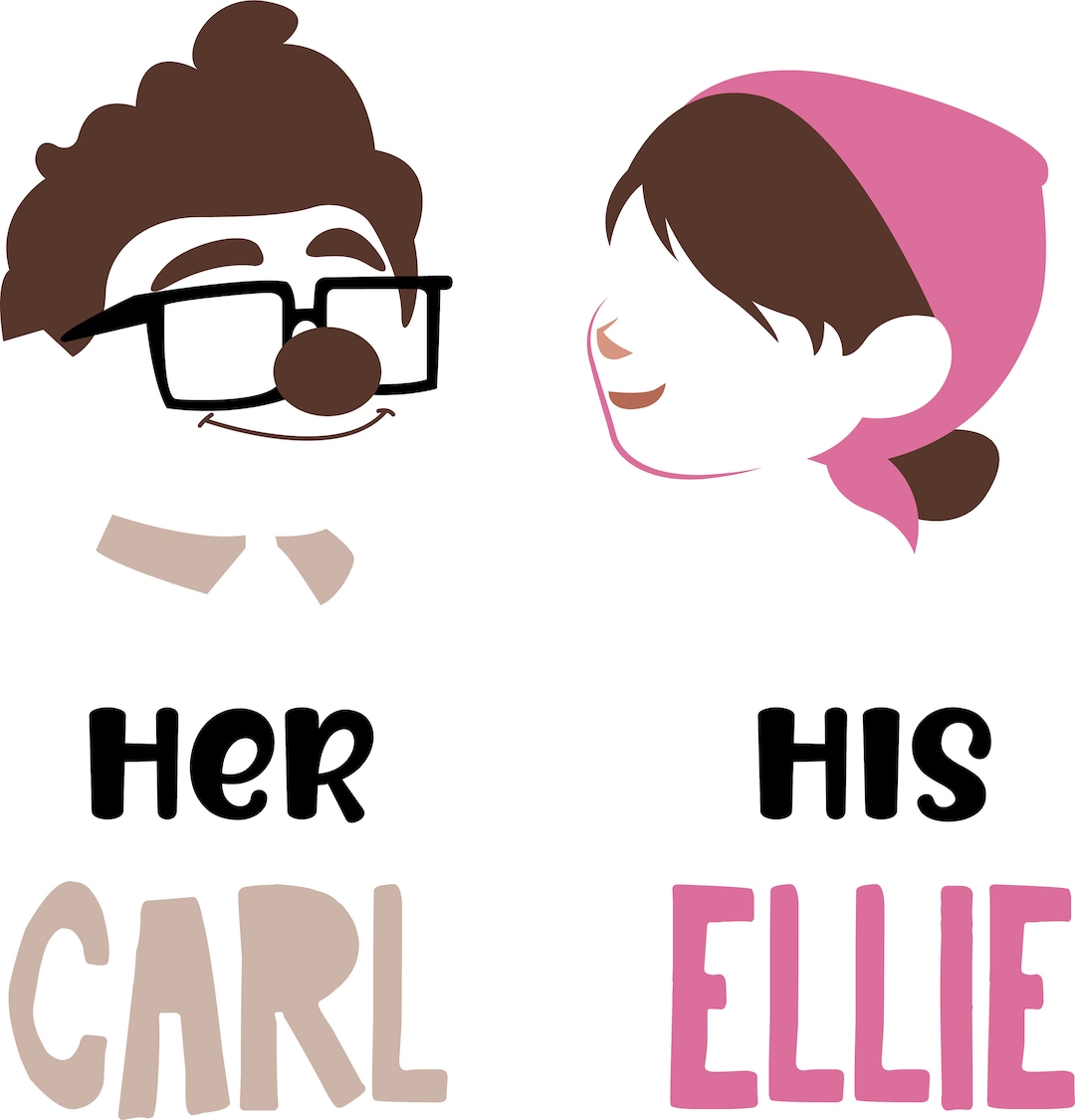 Ellie and Carl Svg, PNG, Up Movie SVG Bundle, Valentine's Day ...