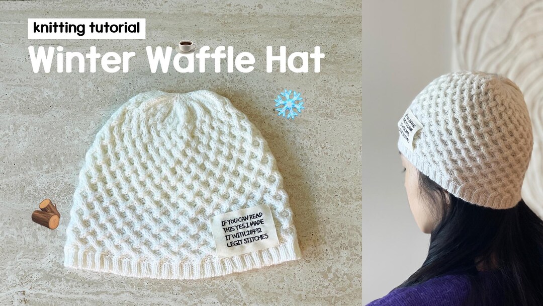 Winter Waffle Lattice Cable Hat | Digital Download | Knitting Pattern ...