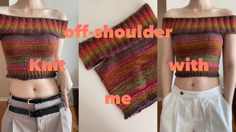 Off Shoulder Top | Digital Download | Knitting Pattern - Etsy UK
