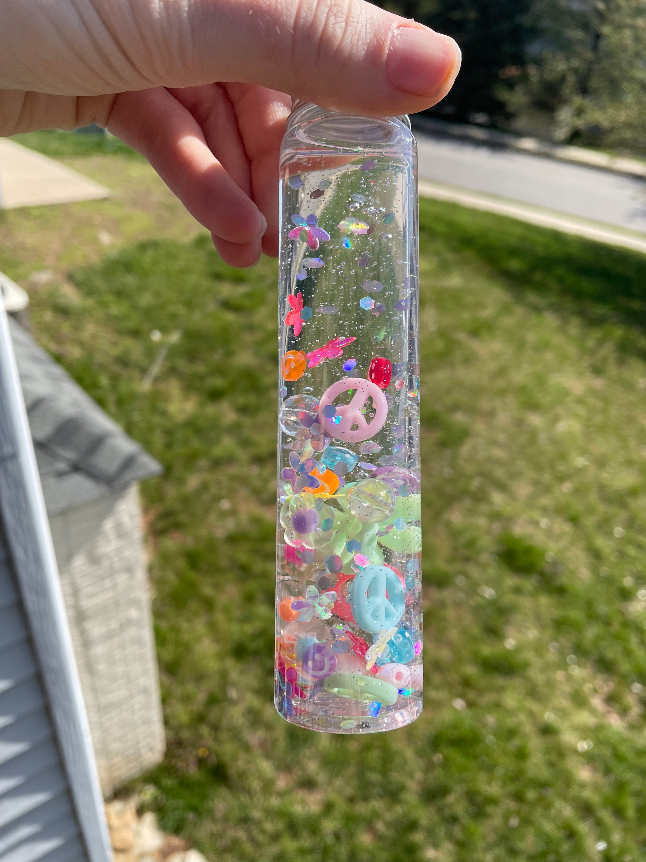 Happy Days Sensory Bottle: Calming Glitter Bottle for Anxiety Relief - Etsy