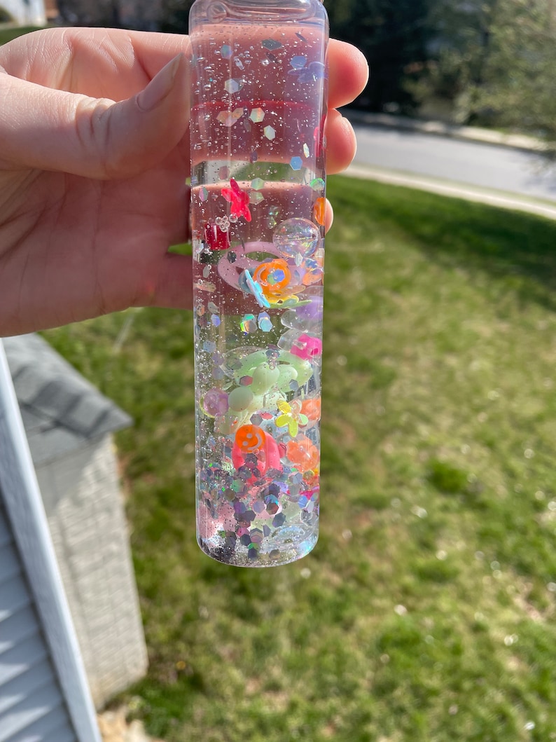 Happy Days Sensory Bottle: Calming Glitter Bottle for Anxiety Relief - Etsy
