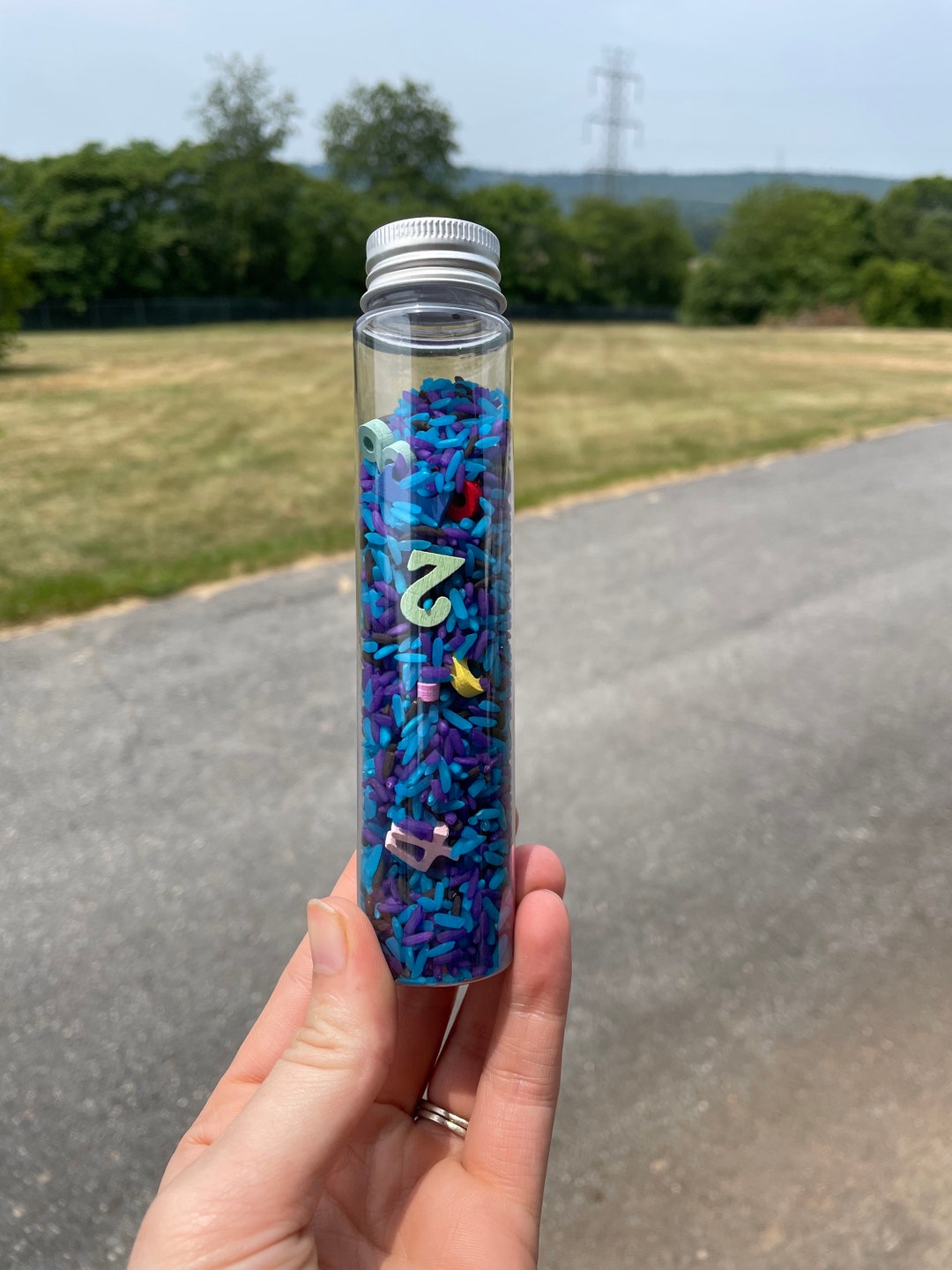 Numbers Sensory Bottles Calm Down Bottles Anxiety & Stress Relief ...