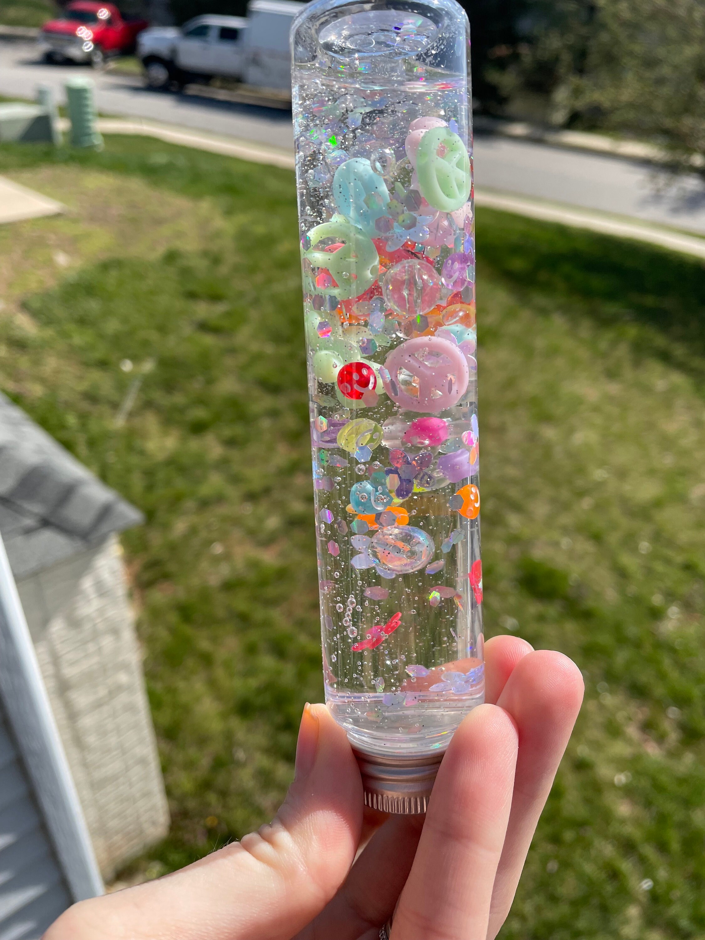 Happy Days Sensory Bottle: Calming Glitter Bottle for Anxiety Relief - Etsy