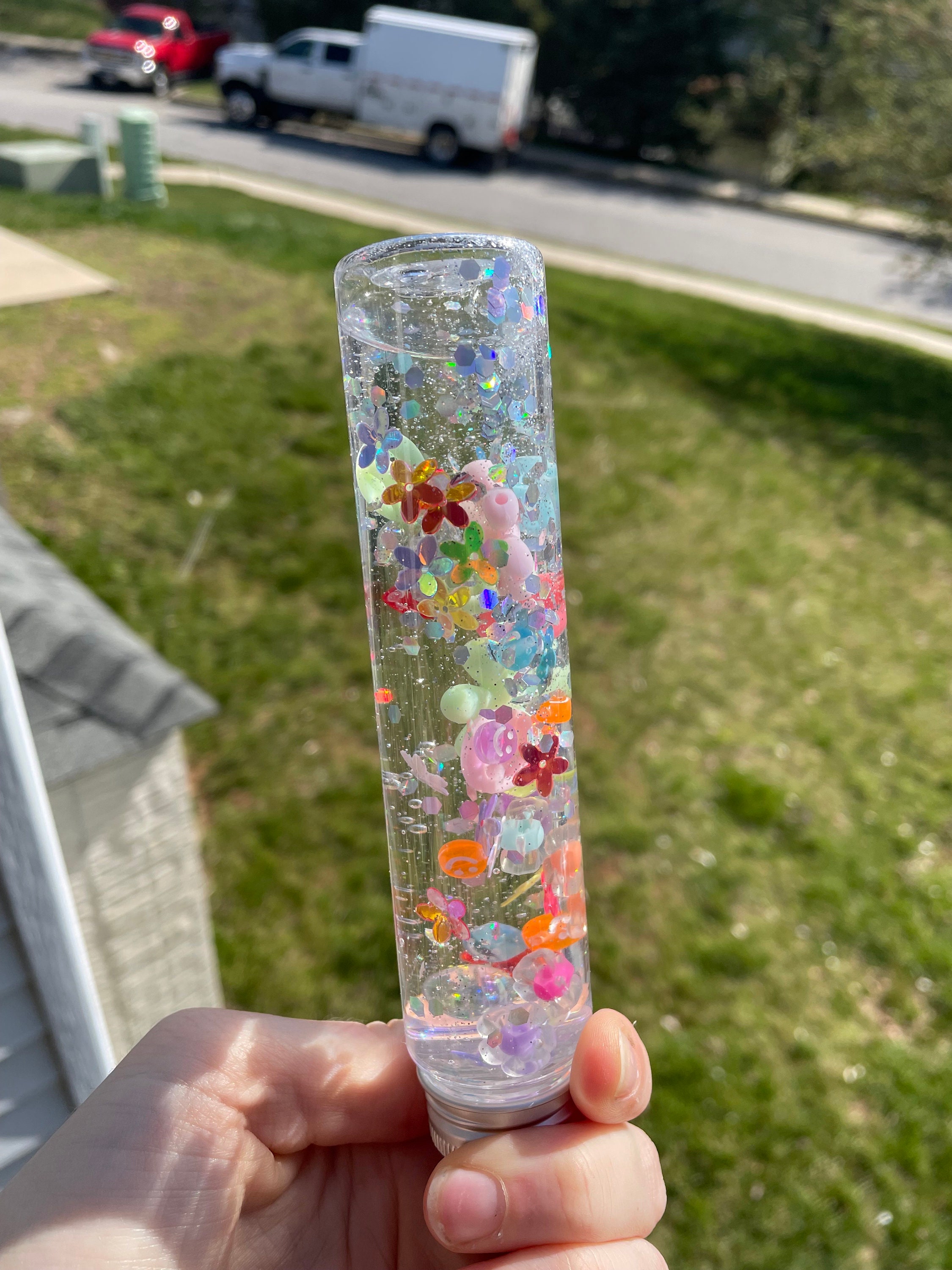 Happy Days Sensory Bottle: Calming Glitter Bottle for Anxiety Relief - Etsy