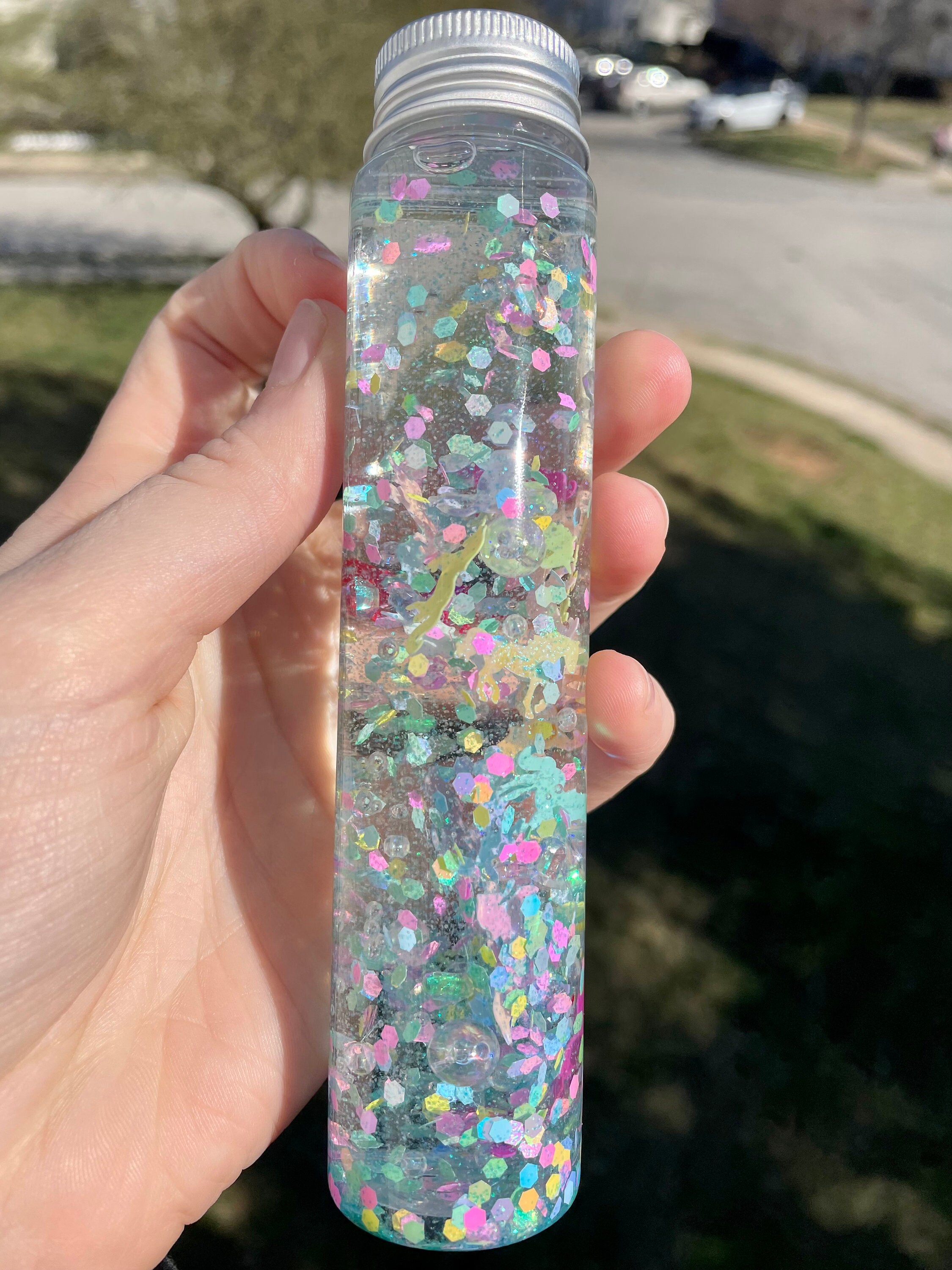 Unicorn | Sensory Bottles | Calm Down Bottles | Anxiety & Stress Relief ...