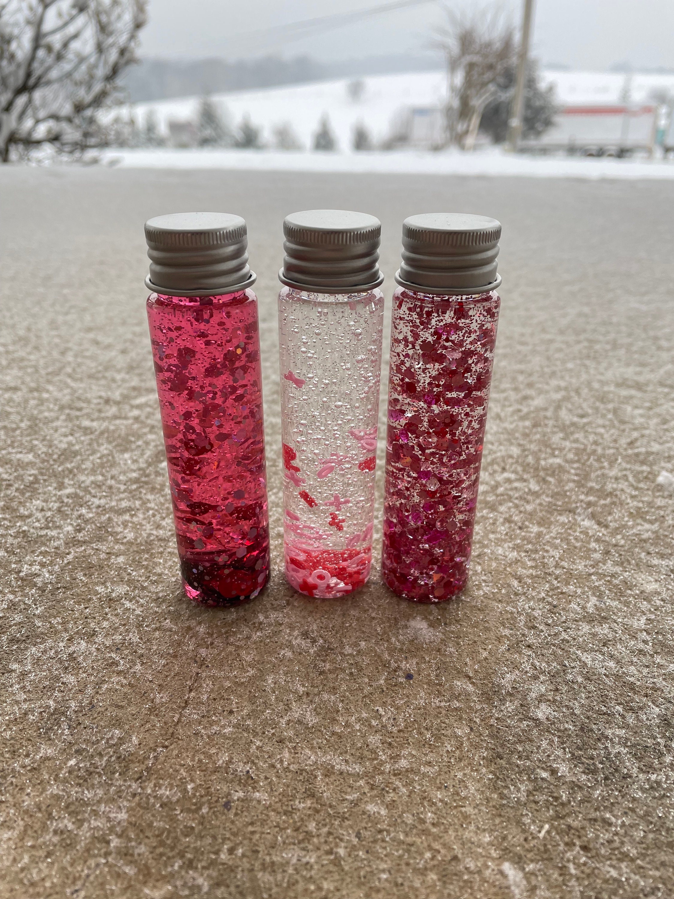 Valentine’s Day SET | Sensory Bottles | Calm Down Bottles | Anxiety ...